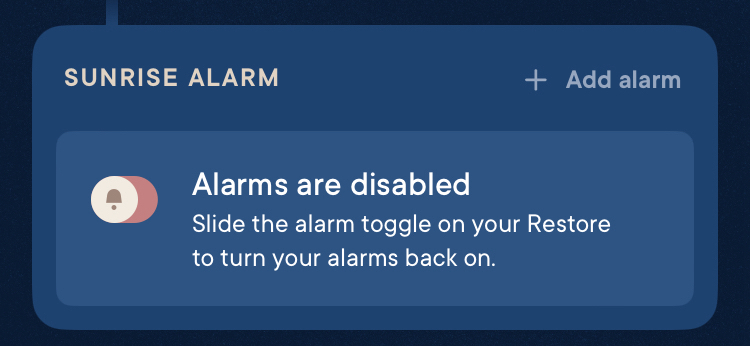 Disabling Alarms – Hatch Support