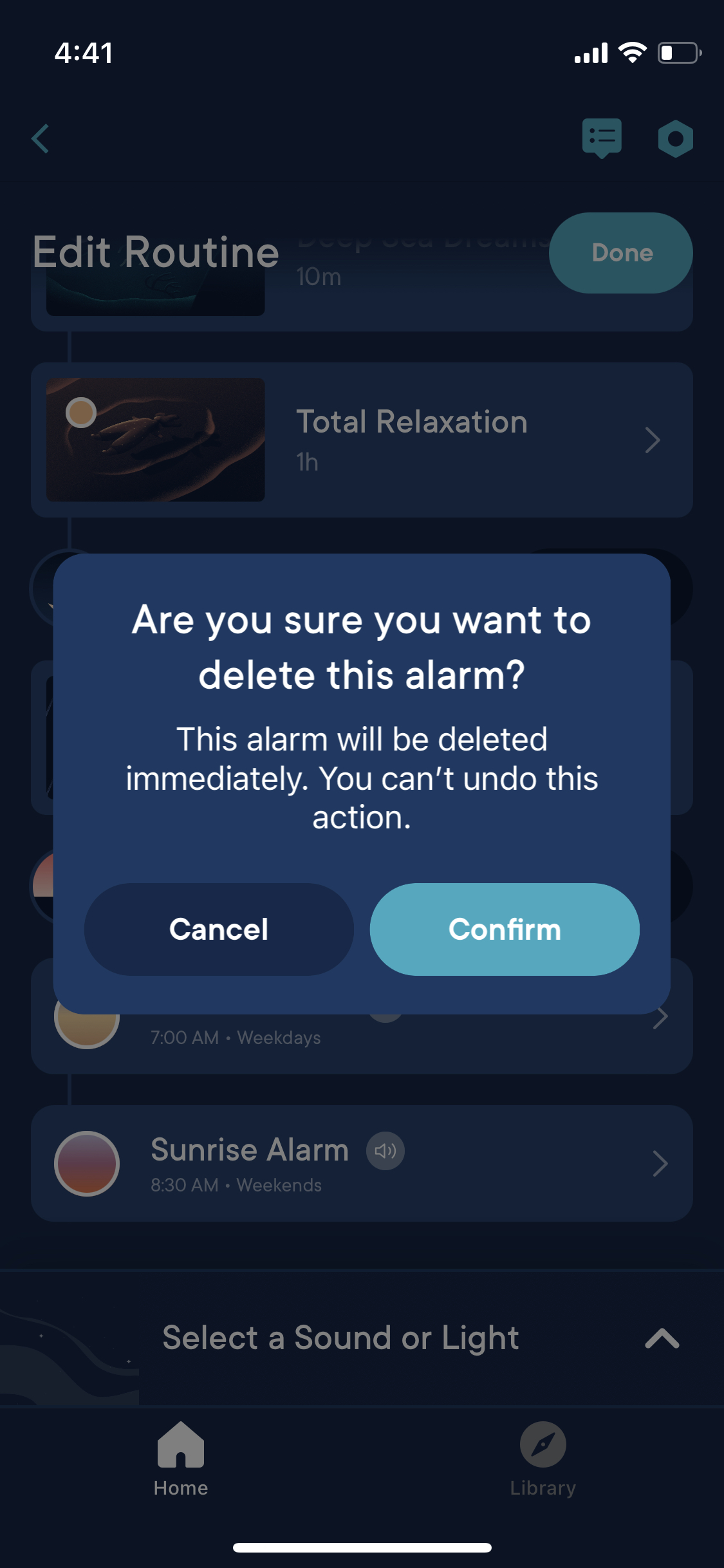 How do I delete an alarm? – Hatch Support